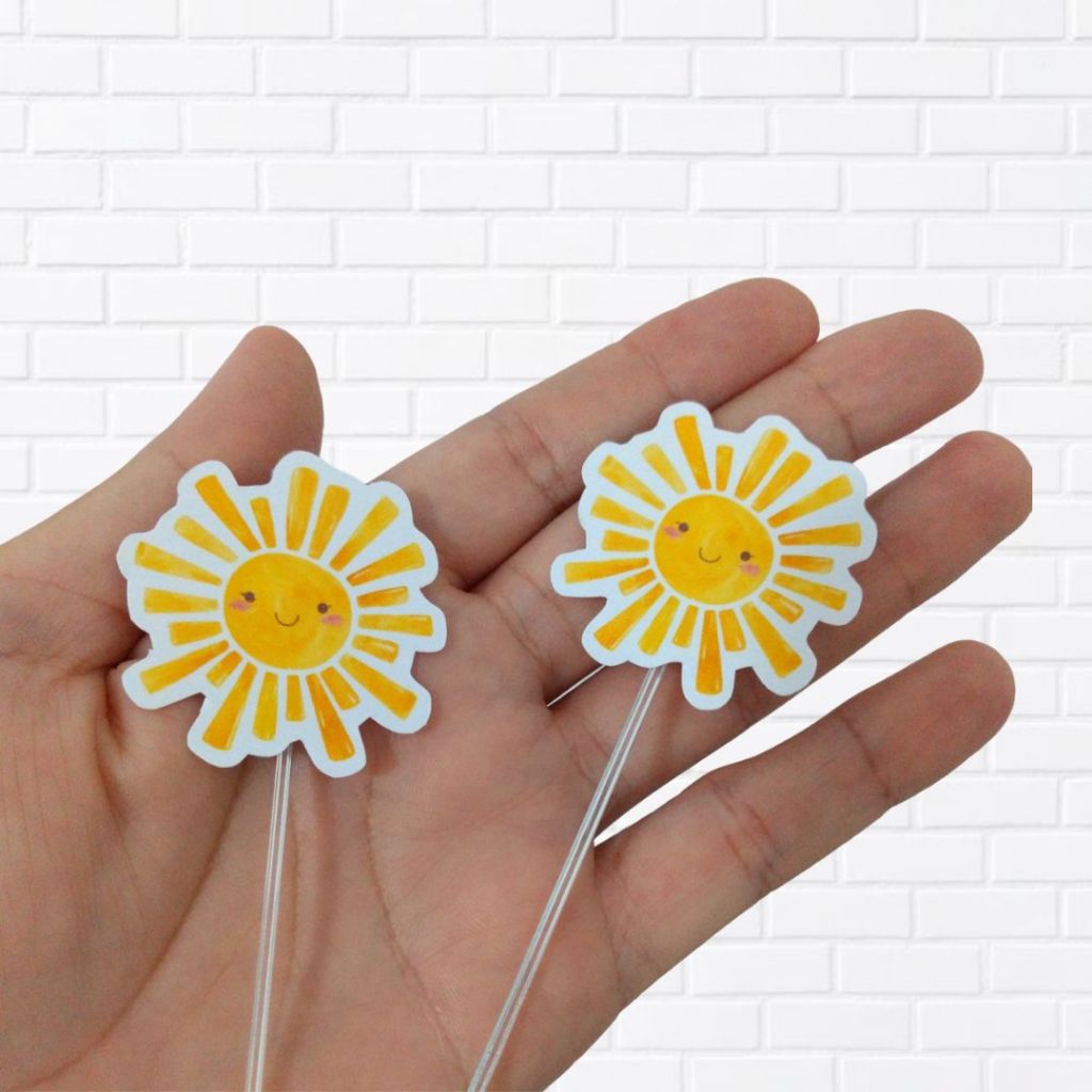 Minha Primeira Volta ao Sol Topper de Docinho Festa Raio de Sol 365 ...