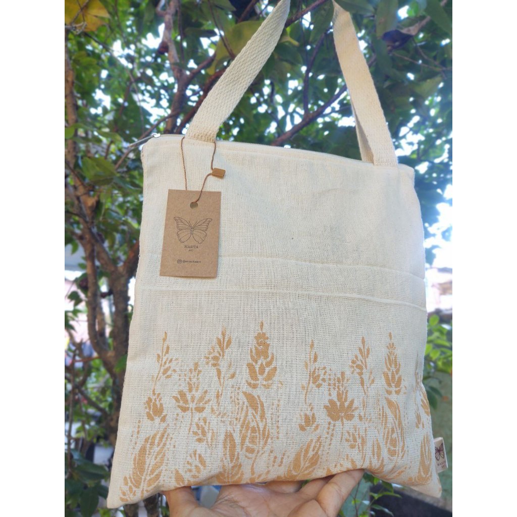 Mini ecobag Floral | Shopee Brasil