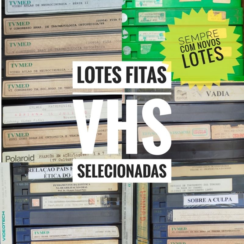 LOTES FITAS VHS SELECIONADAS ORIGINAIS - FOTOS REAIS globo Disney ...