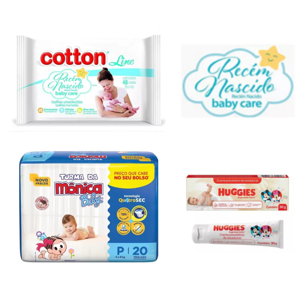 Kit Troca Fralda Turma da Mônica Tamanho P | Shopee Brasil