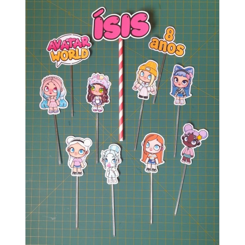 Topo de bolo Avatar World | Shopee Brasil