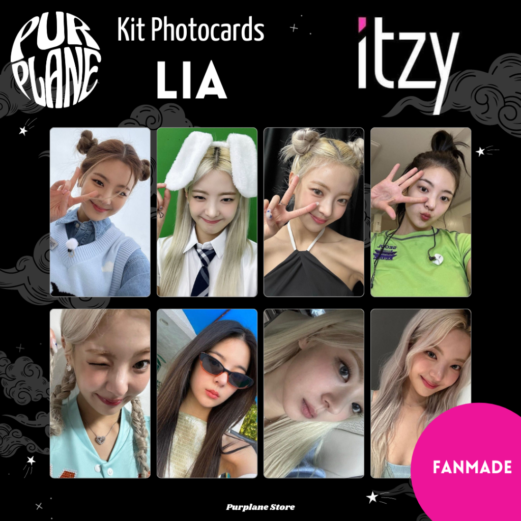 Photocards Lia Itzy Kpop Fanmade | Shopee Brasil