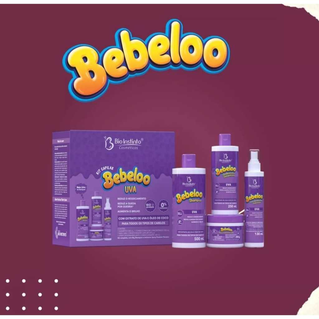 Kit Babalu Uva Bio Instinto (Bebeloo 4itens) | Shopee Brasil