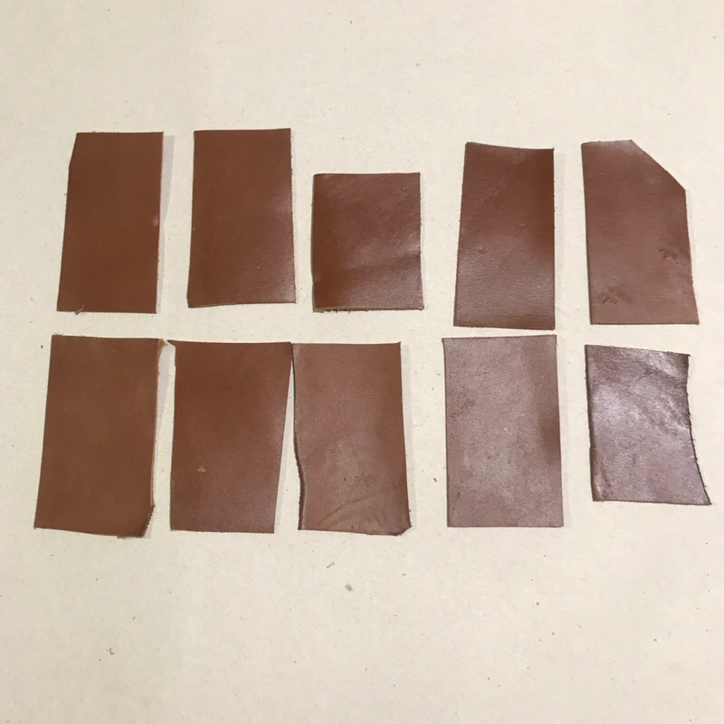 Couro Marrom | 10 Retalhos de 5cm x 10cm | 60g de Couro Legítimo | cód ...