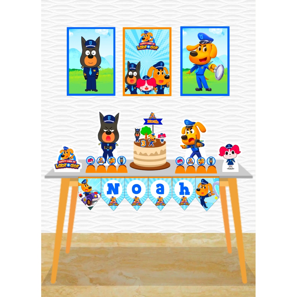 Kit Festa Sheriff Labrador Detetive Labrador | Shopee Brasil