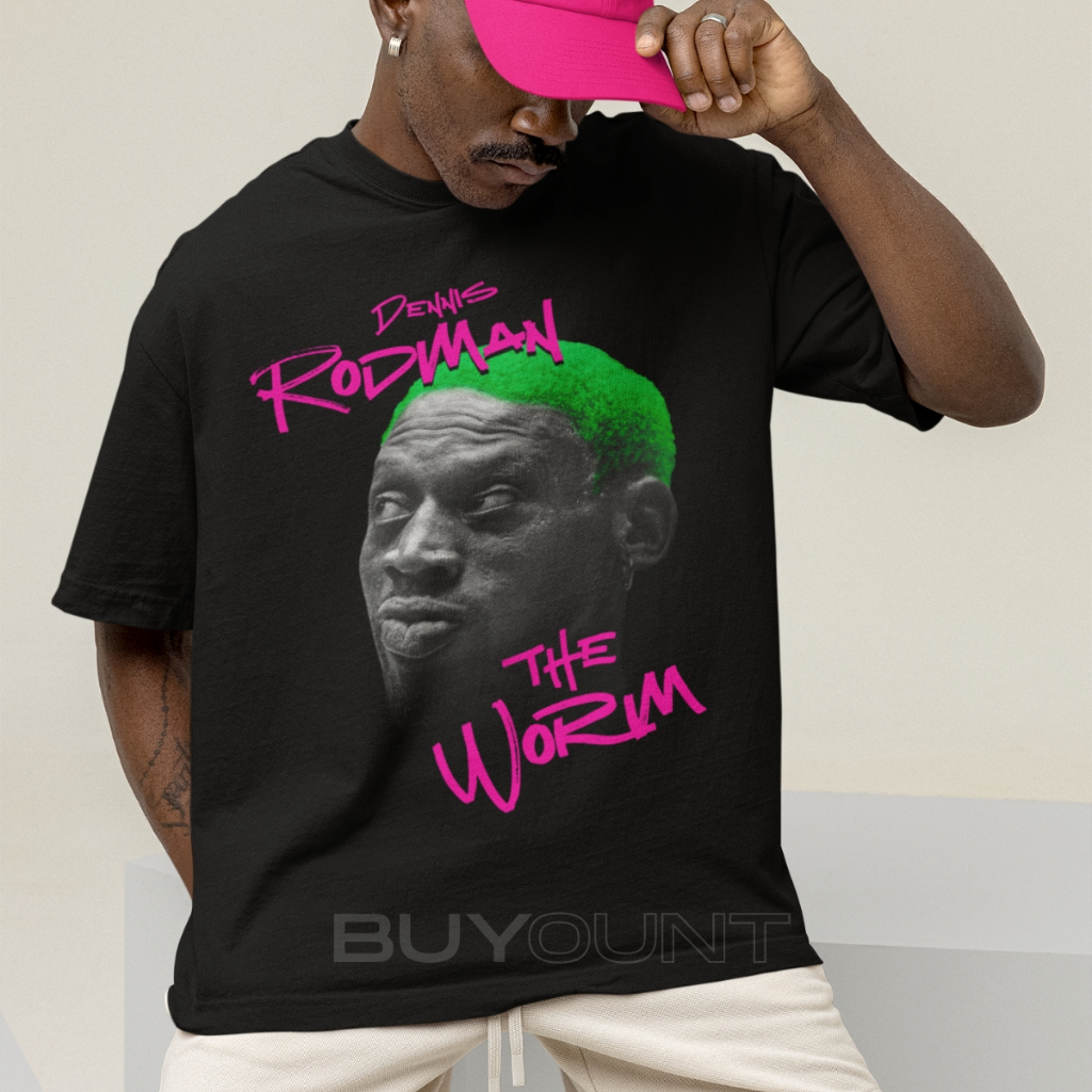 Camiseta Básica Dennis Rodman Lenda NBA Algodão | Shopee Brasil