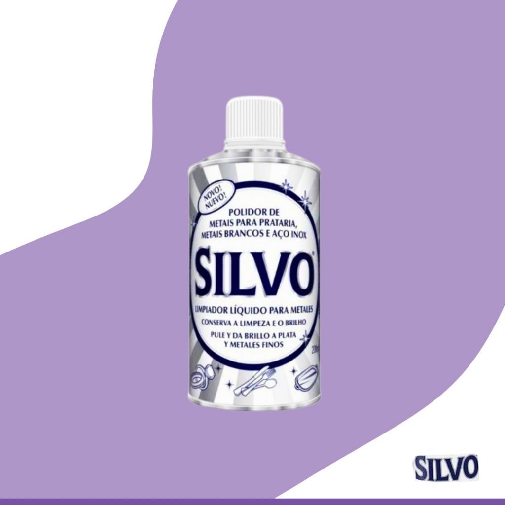 Polidor Liquido De Metais Superfícies Silvo 200 ml | Shopee Brasil