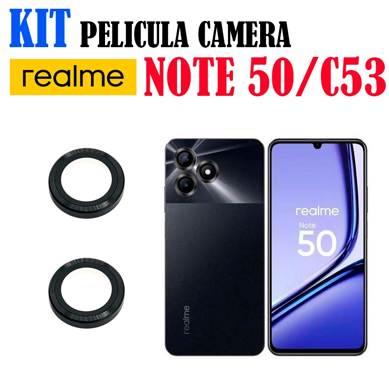 KIT(3 PCS)Protetor De Lente Para Realme Note 50/C53/C51 Película De ...