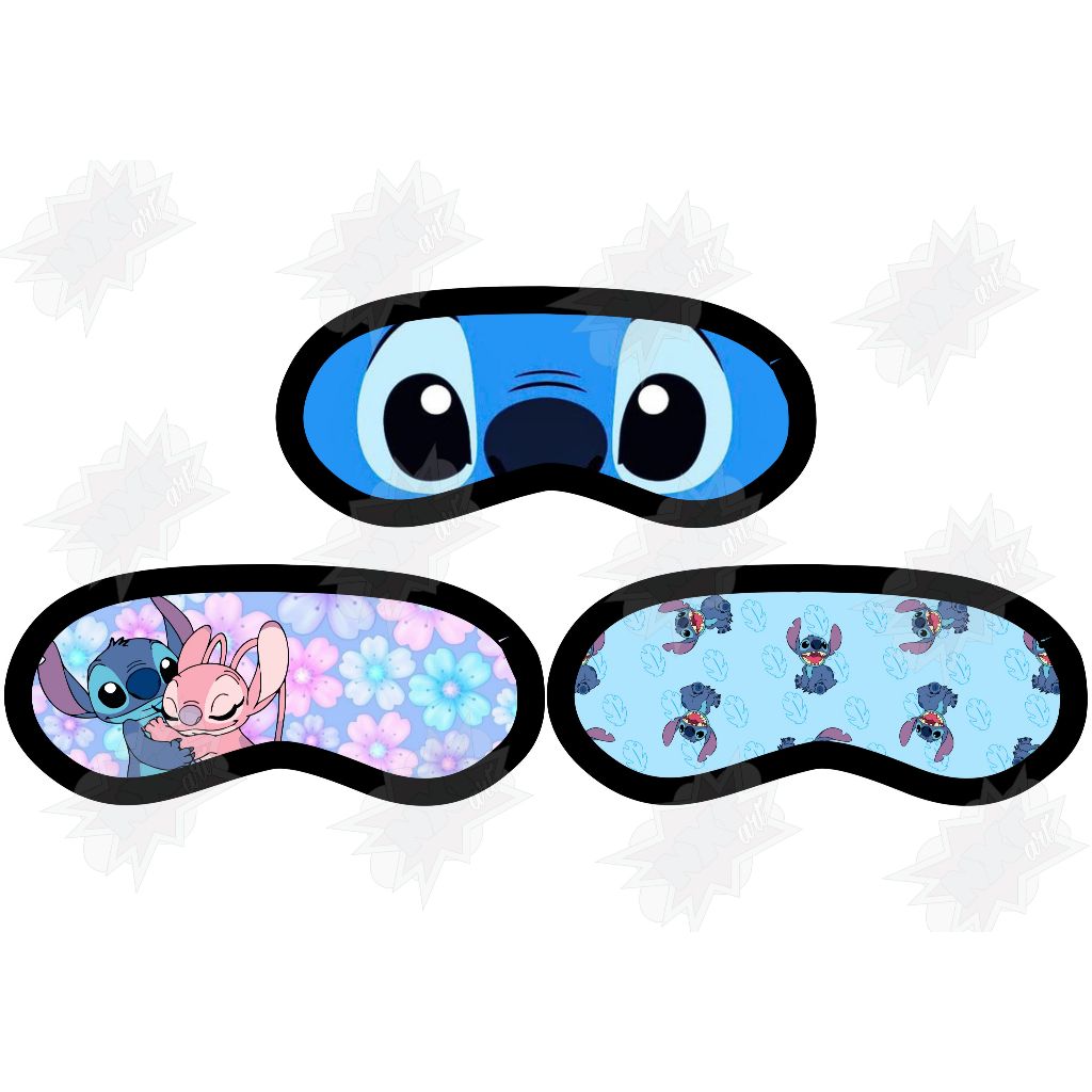 Máscaras de olho de dormir/tapa olho Stitch / Lilo / Disney | Shopee Brasil