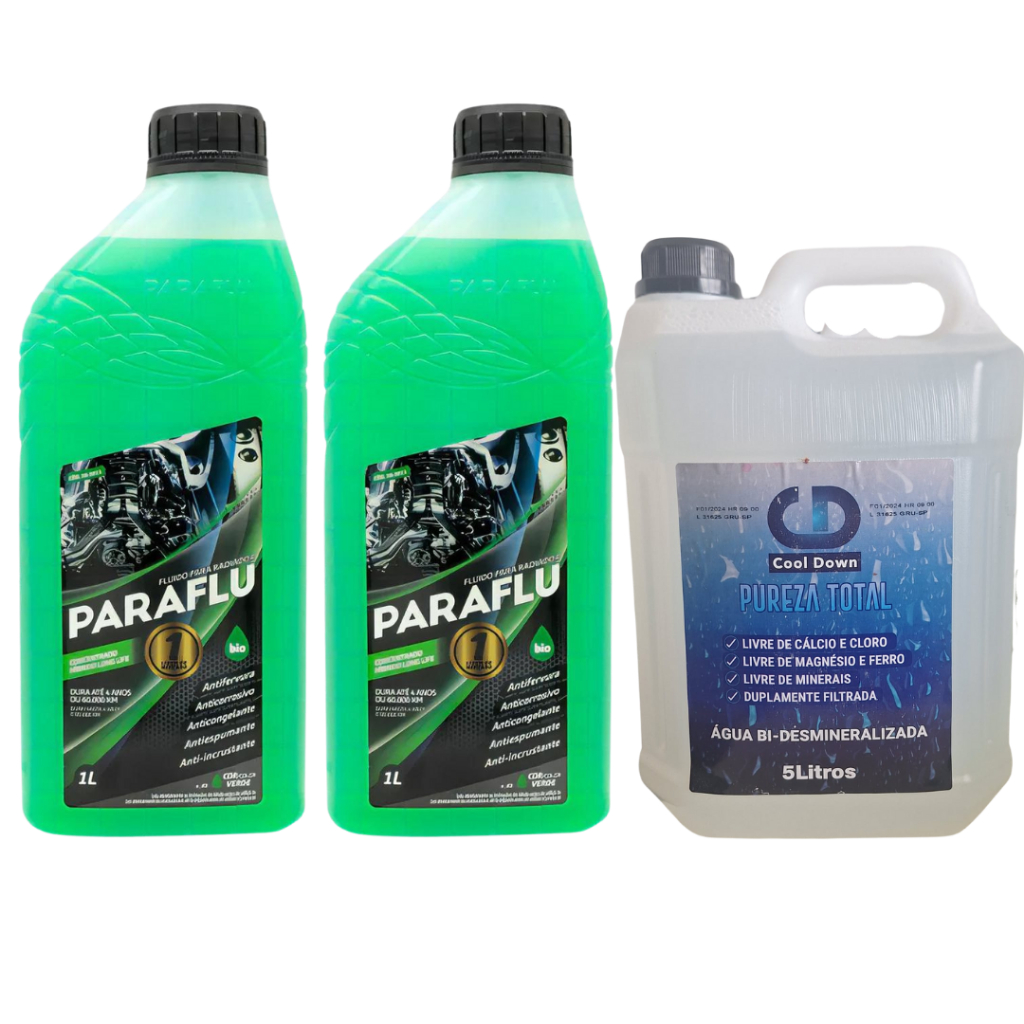 Kit Aditivo Radiador Paraflu Concentrado Verde | Shopee Brasil