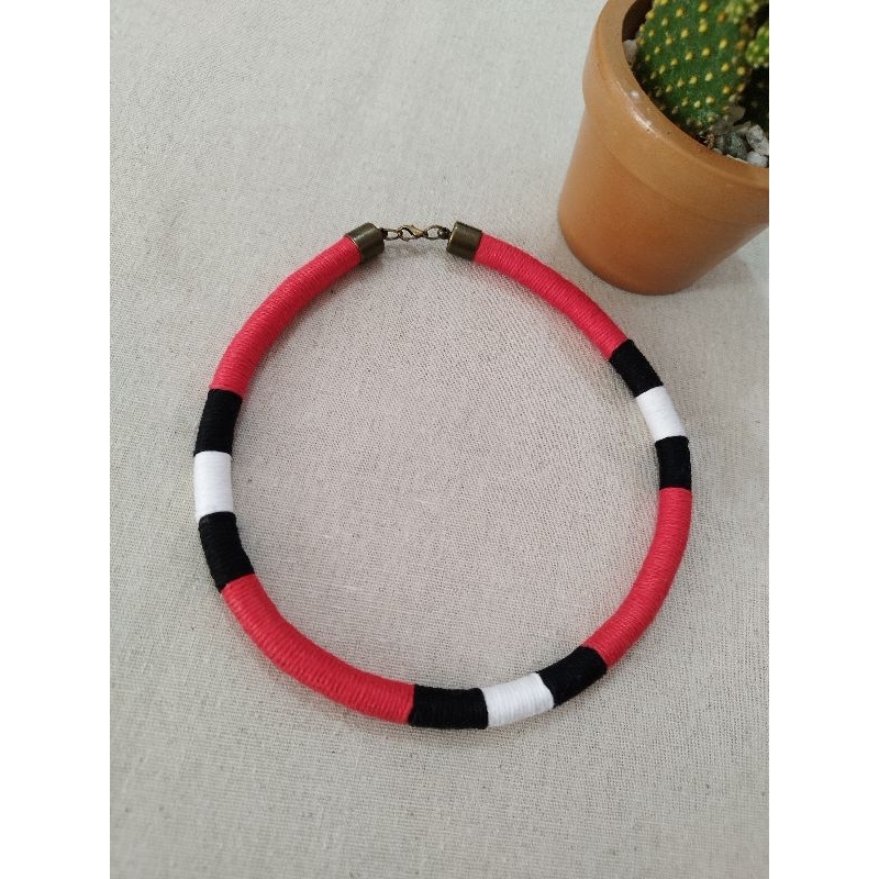 Colar cobra coral artesanal - colar da moda | Shopee Brasil