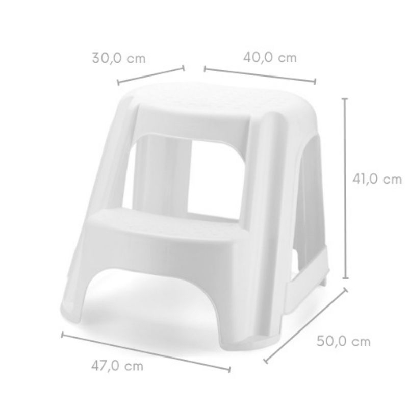 Banco Banqueta Escada Step Multiuso Plástico Resistente 2 Degraus | Shopee Brasil