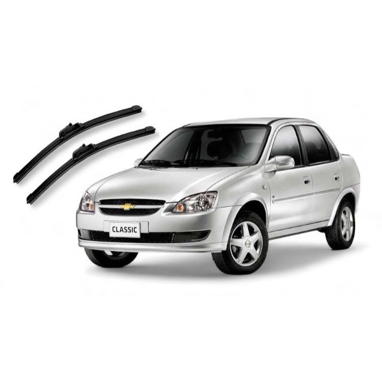 Par de Palhetas Limpador de Parabrisa Dianteiro Para Chevrolet Corsa ...