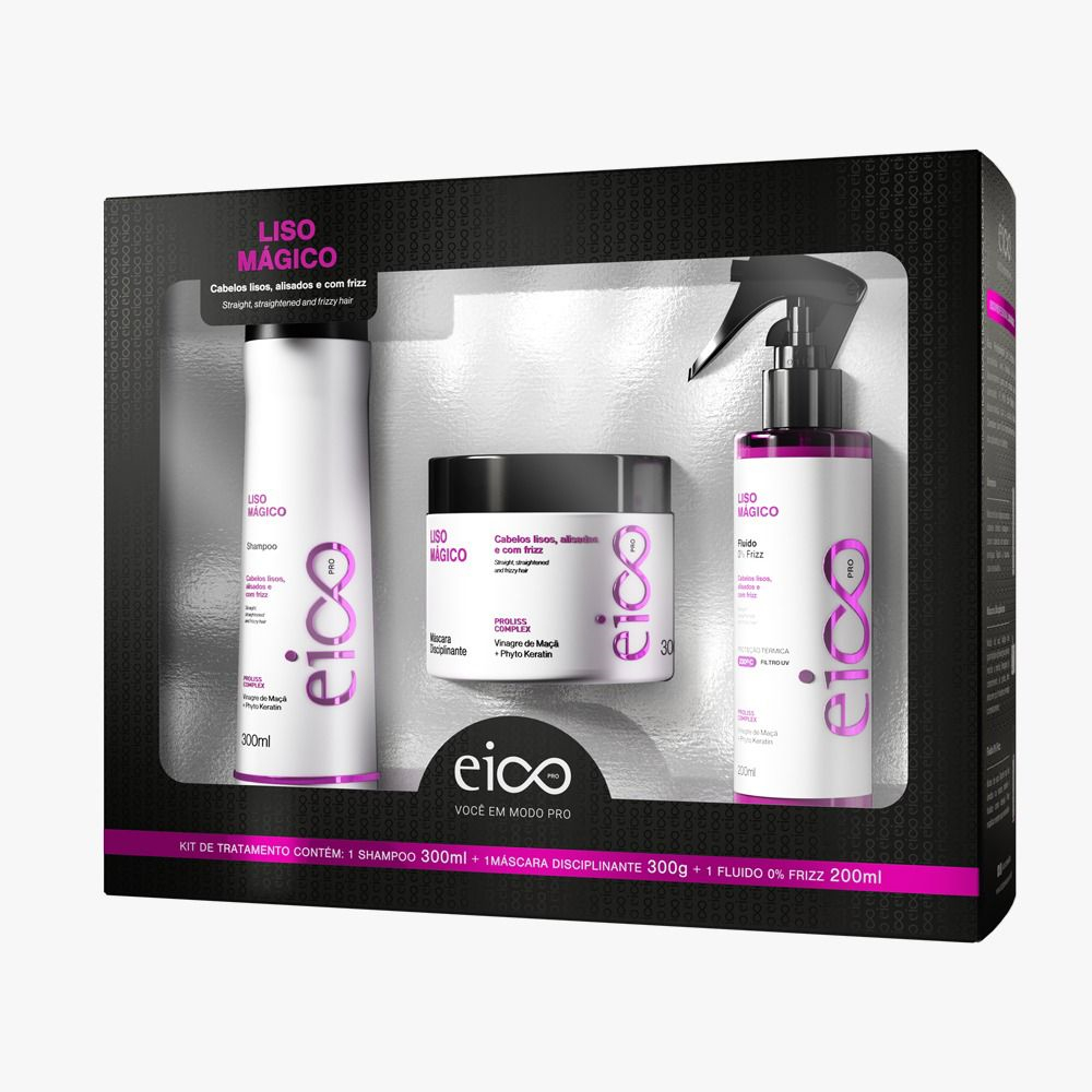 EICO PRO KIT ESPECIAL LISO MAGICO | Shopee Brasil