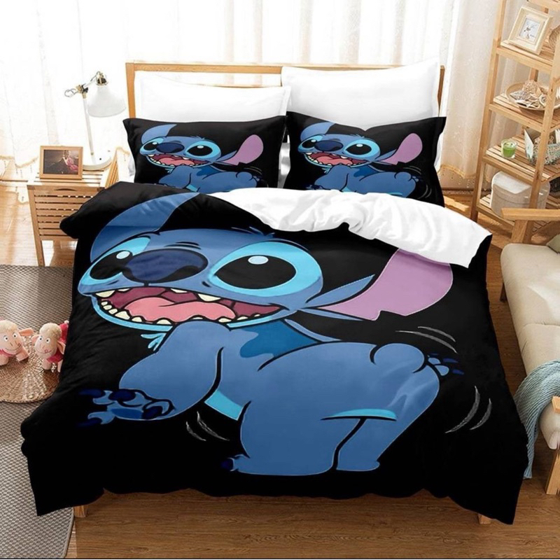 Edredom casal Queen lilo stitch 100% algodão | Shopee Brasil