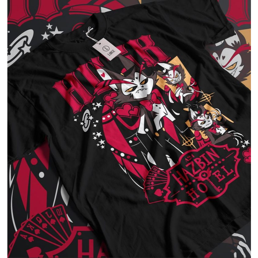 Camiseta Basica Algodao Hazbin Hotel Husk Sinner Demon Anime Unissex ...