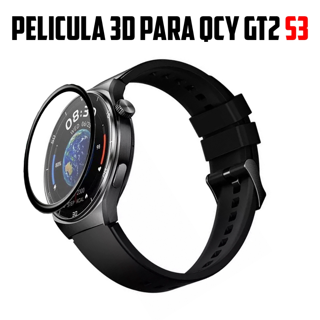 Pelicula 3D para QCY GT2 S3 super resistente pelicula com borda 3d | Shopee Brasil