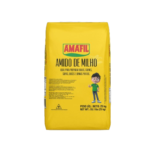 Amido de Milho Amafil 25 Kg | Shopee Brasil