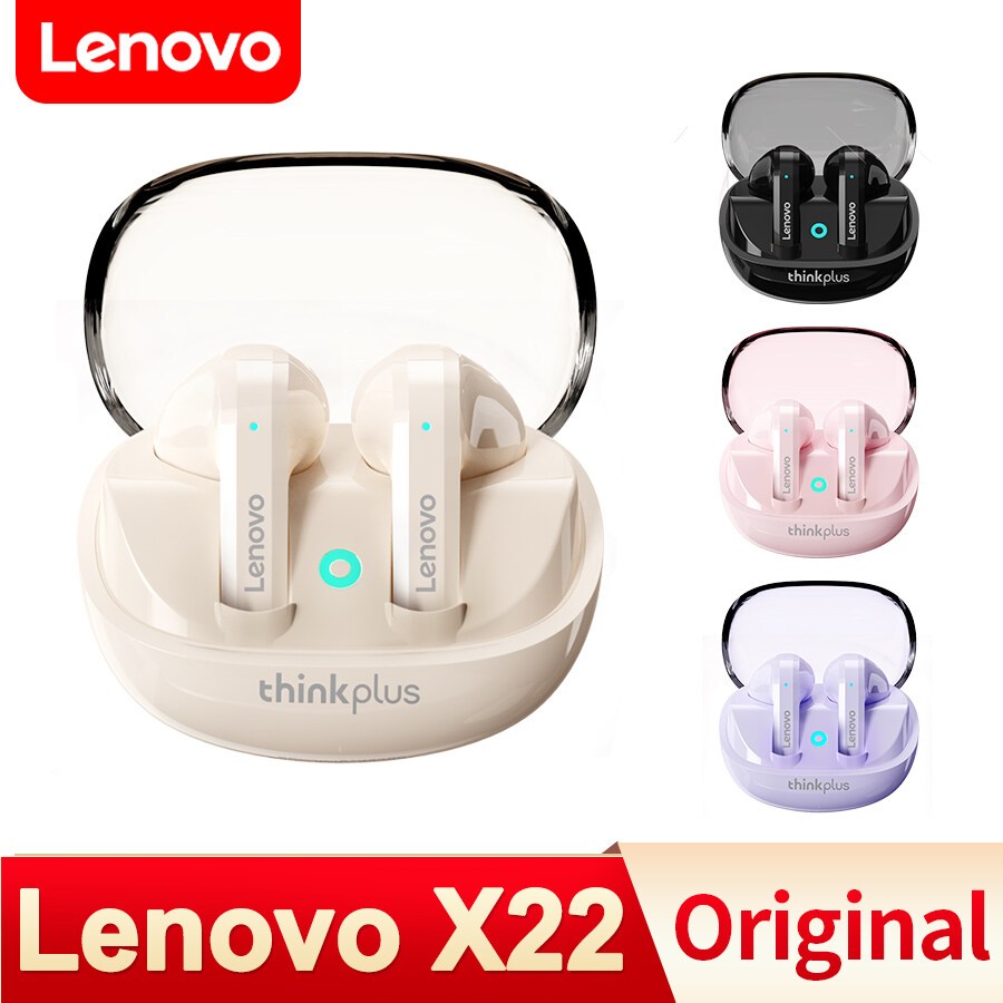 Fone De Ouvido Lenovo X22 ORIGINAL Tws Bluetooth 5.3 Com Microfone | Shopee Brasil