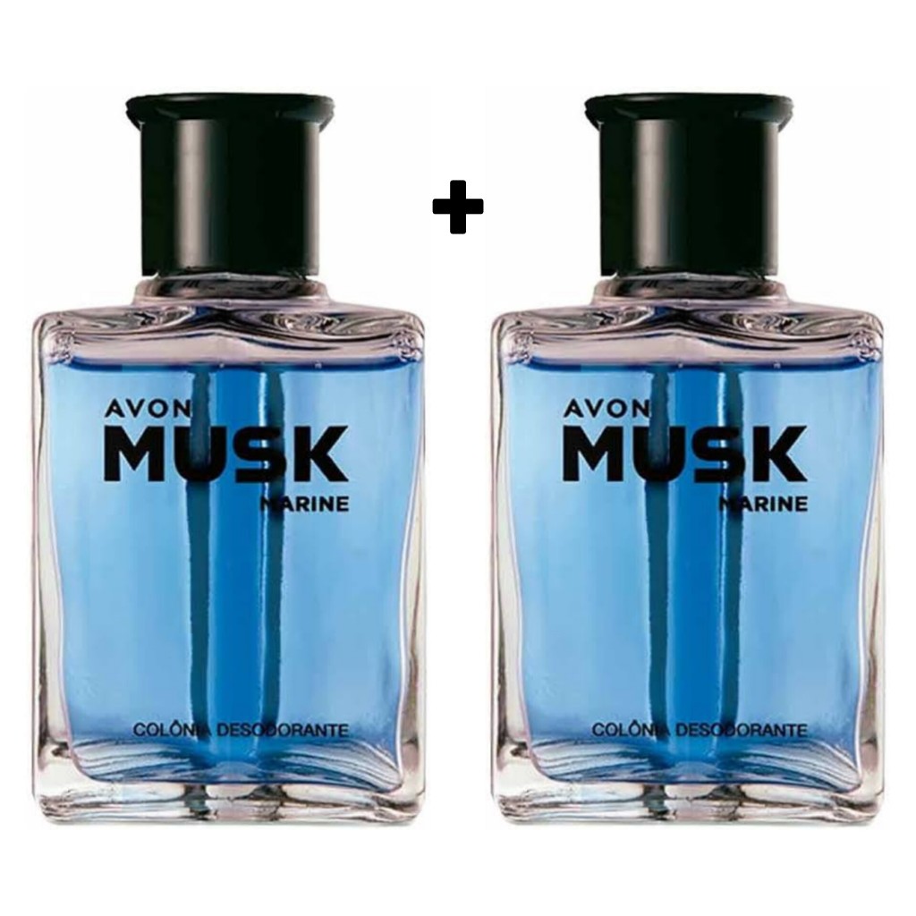 Kit 2 Avon Musk Marine Colônia Body Splash 90ml Cada | Shopee Brasil