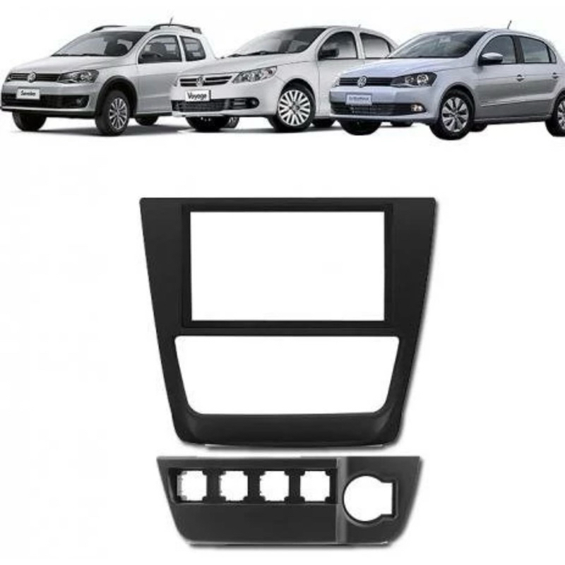 Kit Central Multimídia Mp5 Gol G5 / Saveiro G5 / Voyage G5 Bluetooth Espelhamento + moldura ...