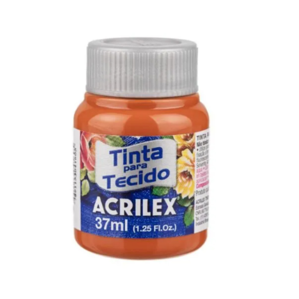 Tinta para Tecido Fosca 37ml Acrilex Caramelo 569 | Shopee Brasil