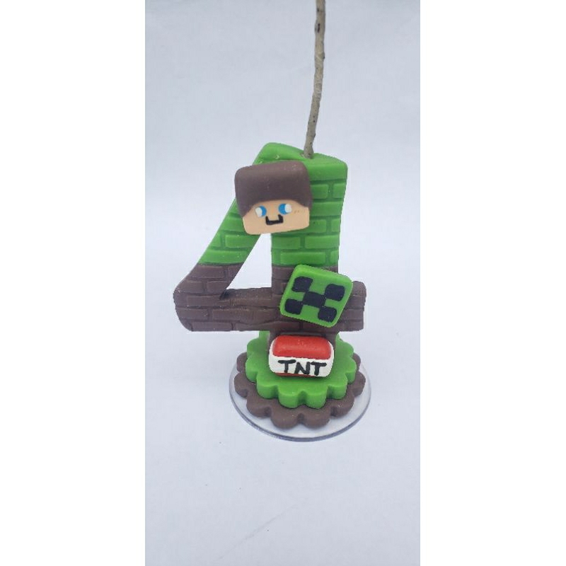 Vela temática Minecraft | Shopee Brasil