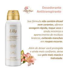 Desodorante Antitranspirante Aerosol Lily 75g/125ml | Shopee Brasil