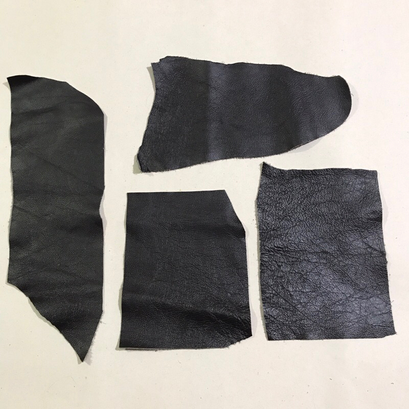 Couro Marrom Escuro | 4 Retalhos de Média 10cm x 20cm | 100g de Couro ...