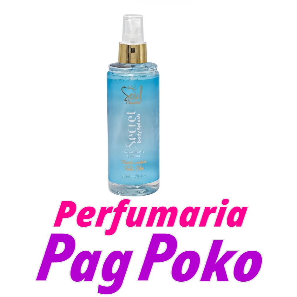Body Splash Secret (Blue) Desodorante Colonia Soul Cosmeticos 200ml | Shopee Brasil