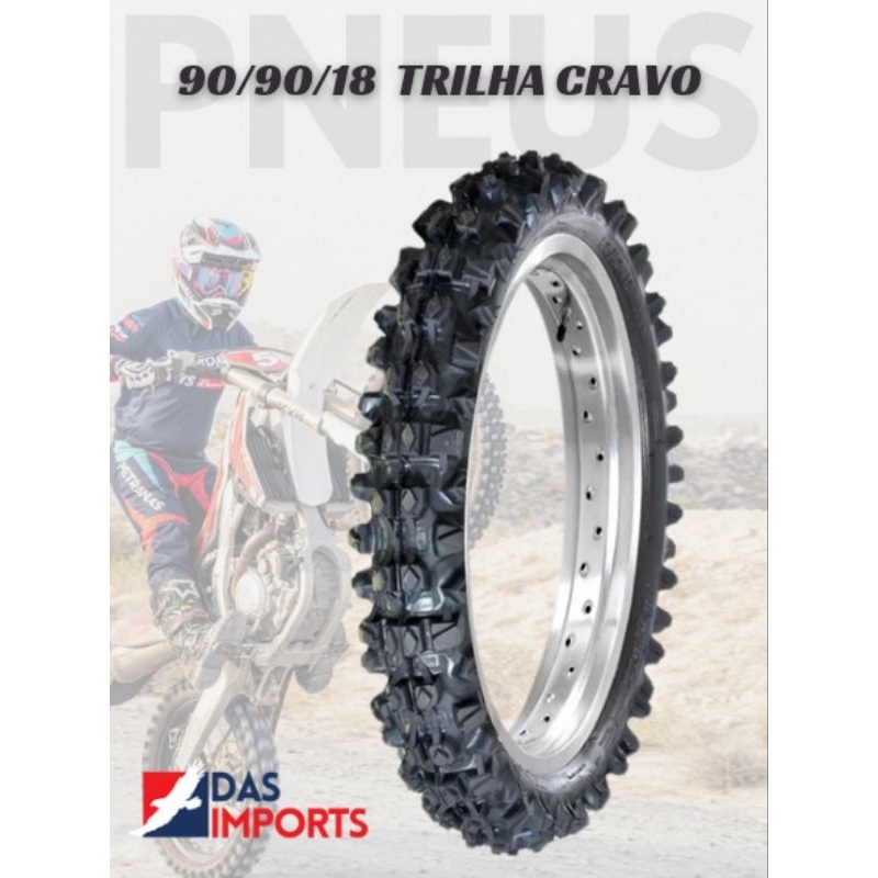 Pneu traseiro Cg 125 Titan 90/90/18 Rr16 p/ Trilha Cross Aro 18 Remold | Shopee Brasil