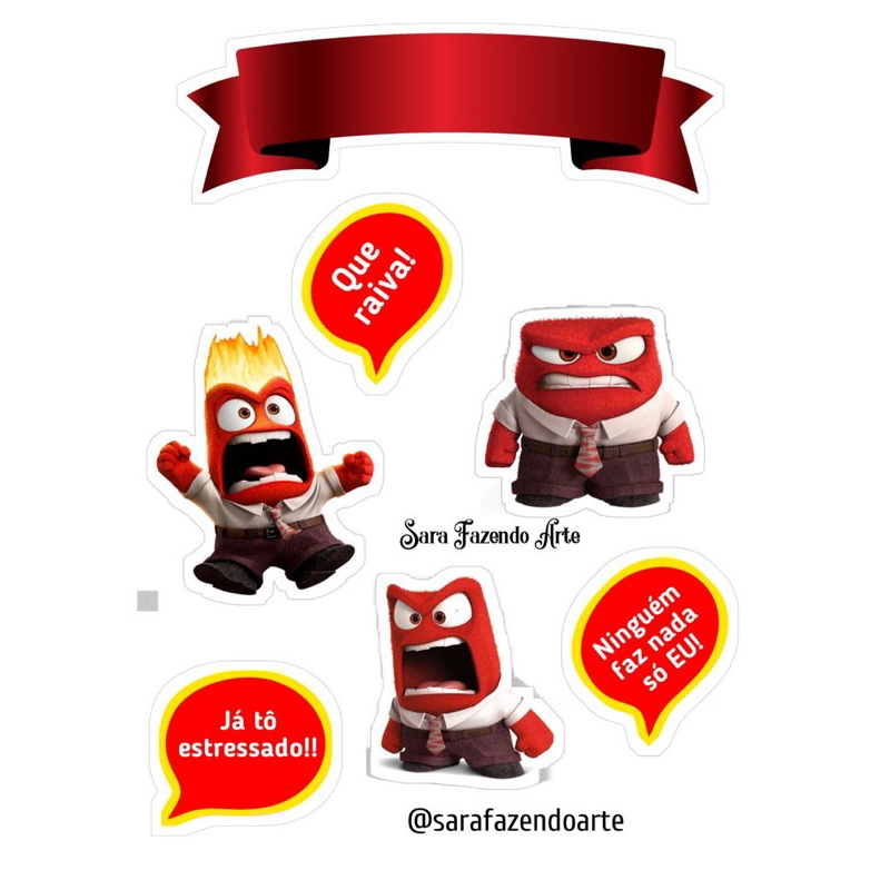 Topo de bolo divertidamente - topper de festa infantil personalizado ...