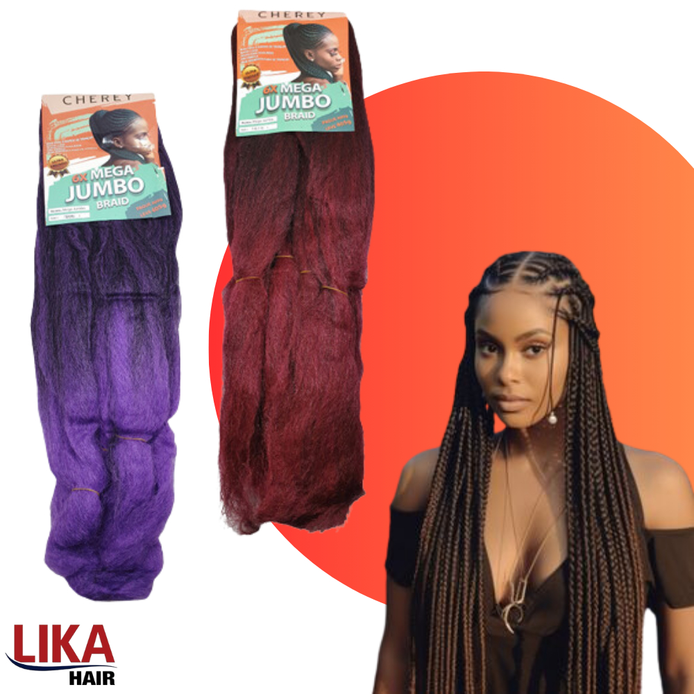 Mega Jumbo Box Braid 405 gramas Cherey Ultra Frizado e Super leve todas ...