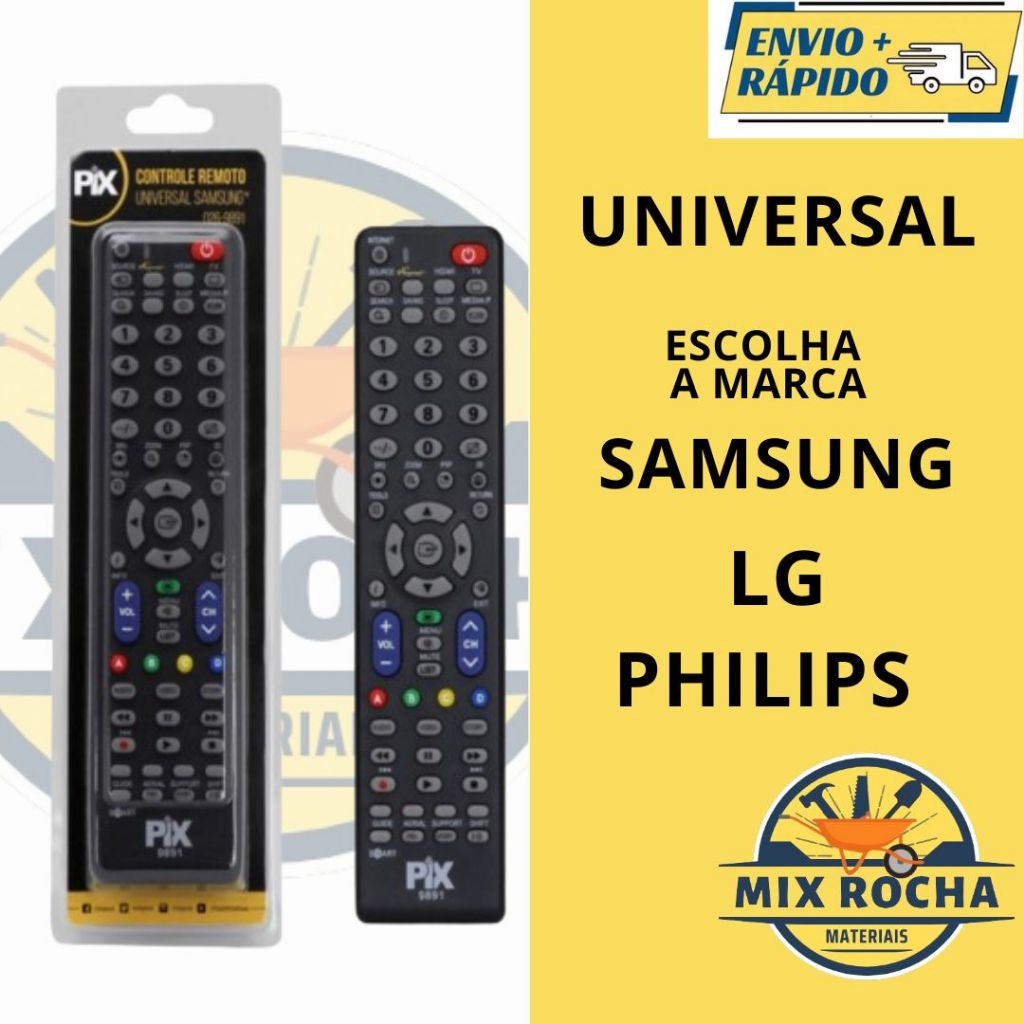 CONTROLE REMOTO PIX UNIVERSAL | Shopee Brasil
