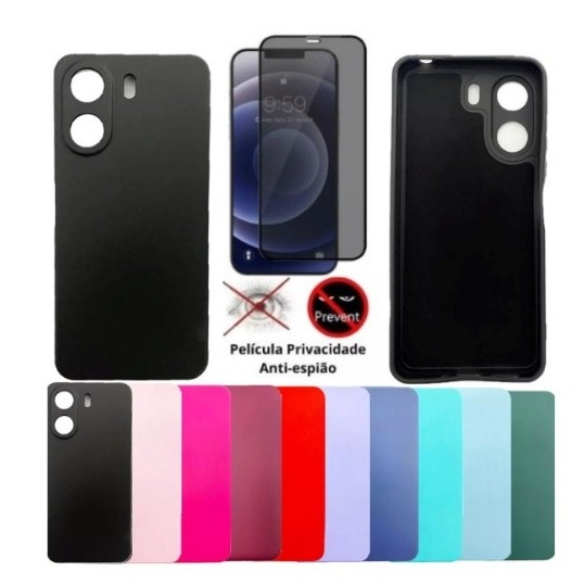 Kit Capinha Capinha Case Silicone Aveludada Colorida Para Samsung Galaxy + PelículaDe ...