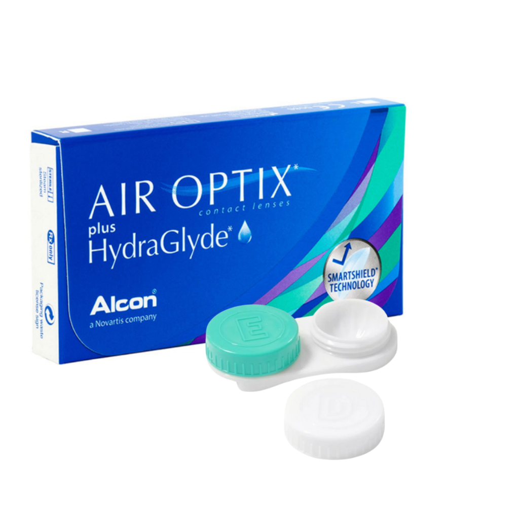 Lentes de Contato Air Optix Plus Hydraglyde Incolor Mensal Com Grau ...