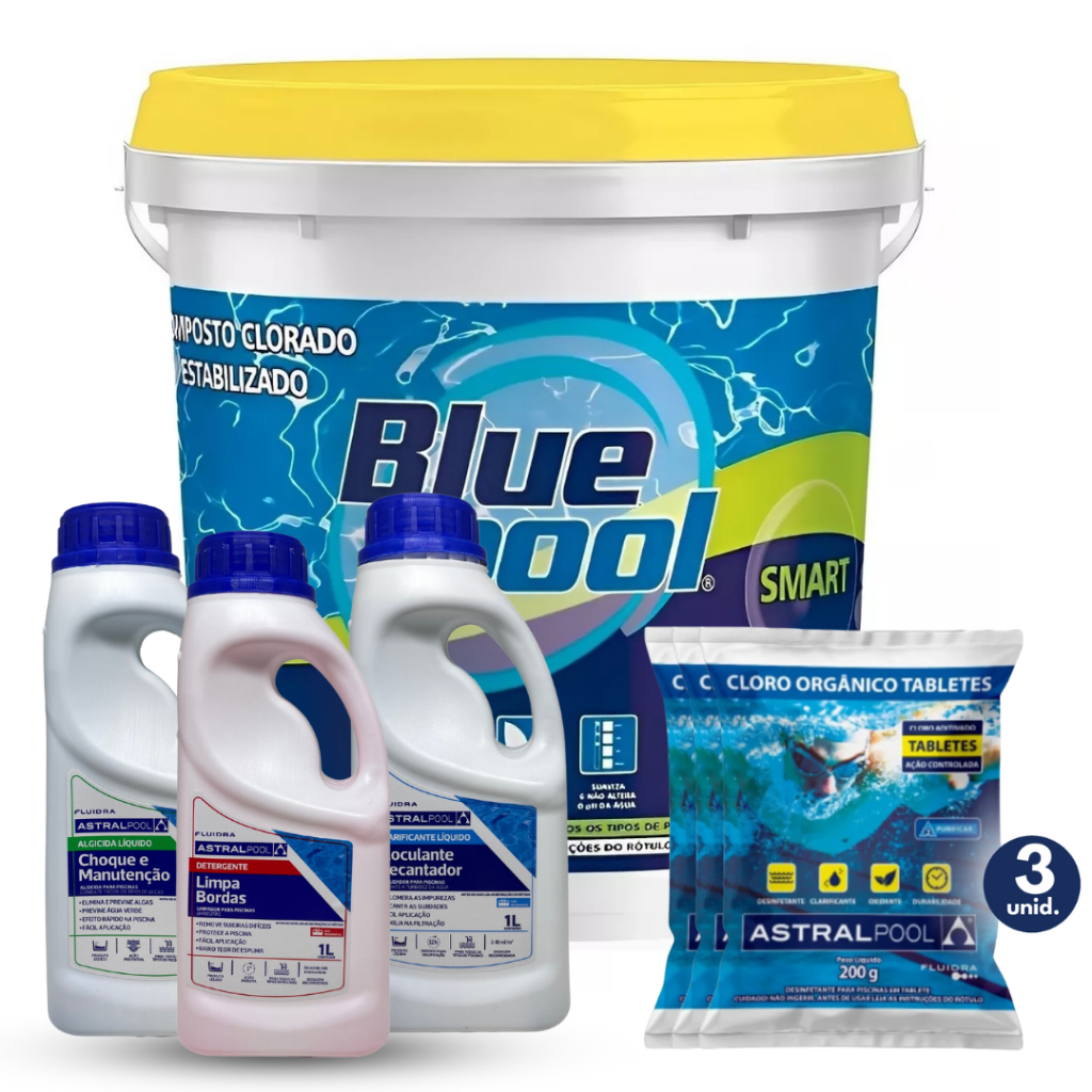 Cloro Para Piscina Smart Bluepool Balde 10 Kg Multiação By Fluidra ...
