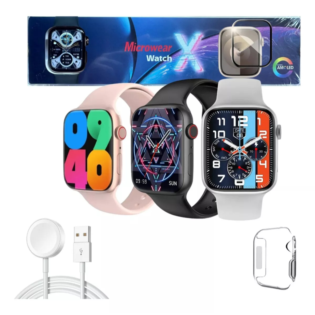 Smartwatch Watch X Serie 10 A Prova De Agua IP68 Tela Amoled Com ...