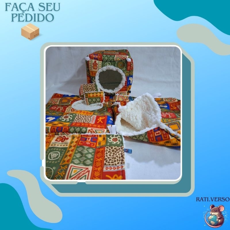 kit de tocas e redes inverno para ratos twister e outros roedores, toca ...