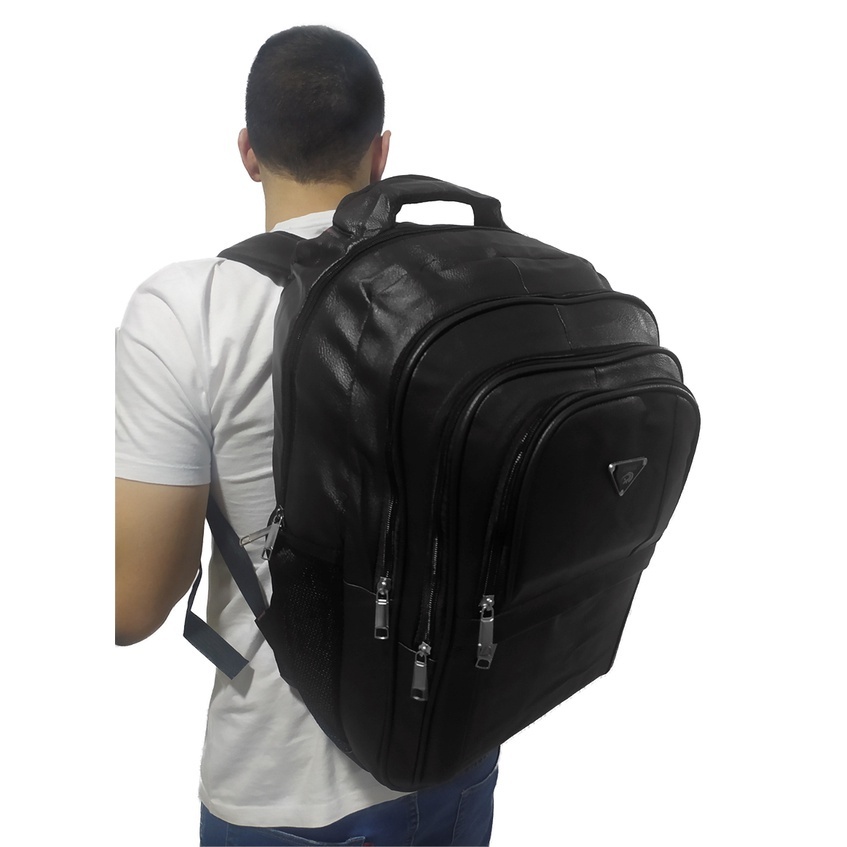 Mochila de Couro Escolar Notebook Executiva Masculina Bolsa Feminina ...