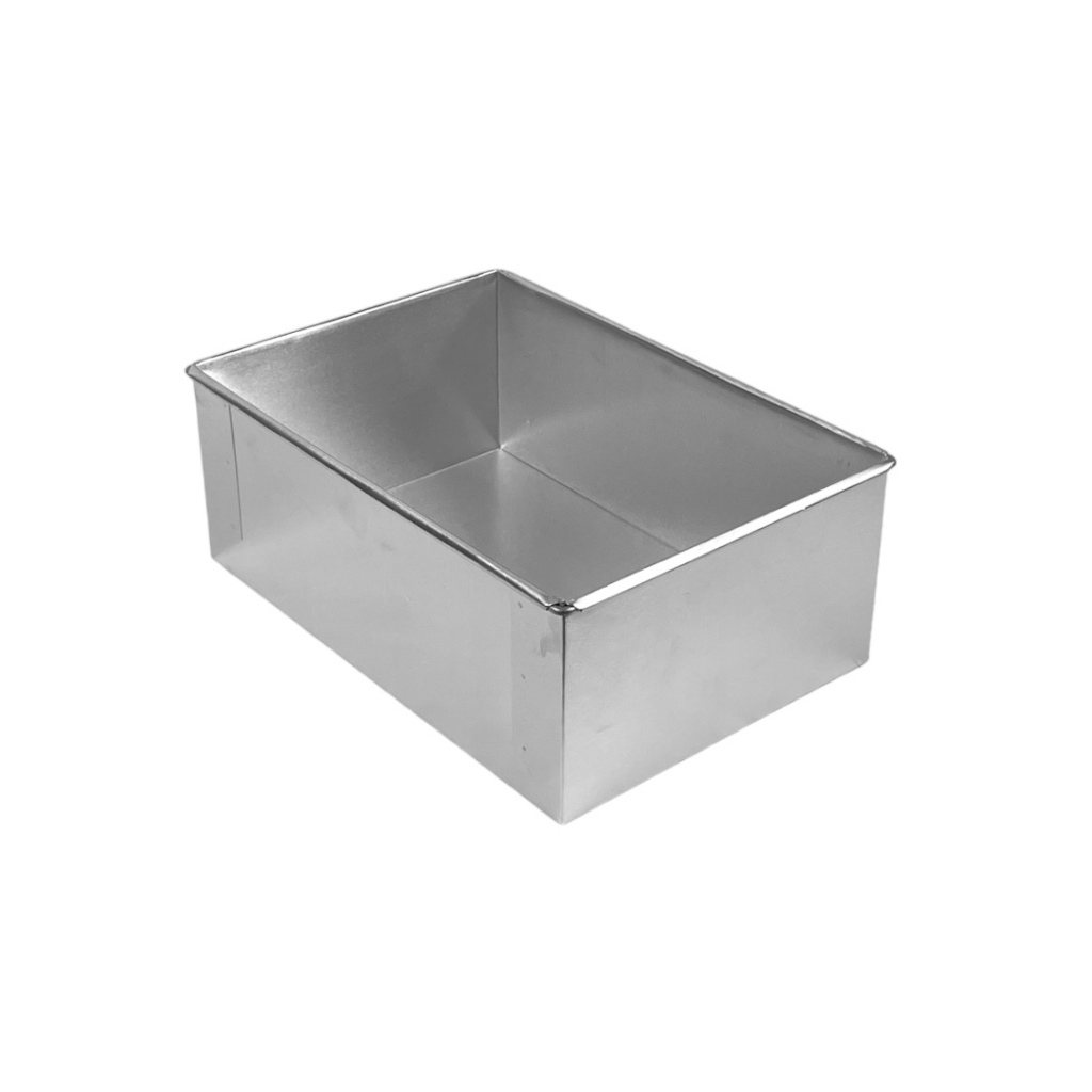 FORMA RETANGULAR PARA BOLO ALTA 25X17X10 ALUMÍNIO ASSADEIRA FUNDO FIXO ...