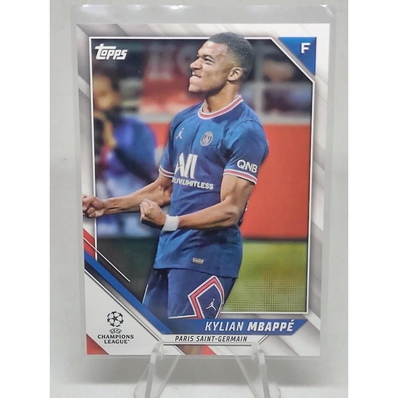 Card Kylian Mbappe 2021-22 Topps UEFA Champions League | Shopee Brasil
