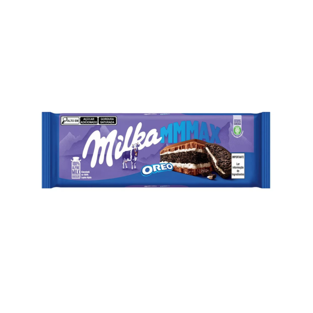 Barra Chocolate Mmmax Milka Oreo 300g | Shopee Brasil