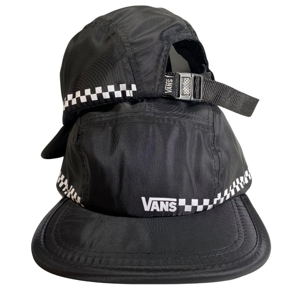 Boné Five Panel Vans Preto Semi Impermeável Streetwear Skate 5 Panel ...