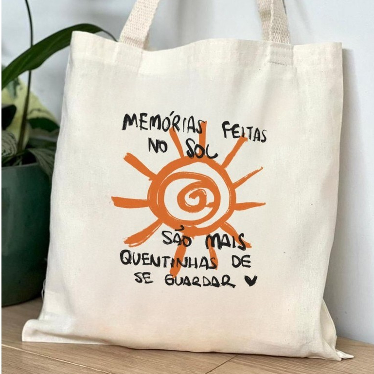 Ecobag Memórias de Sol | Shopee Brasil