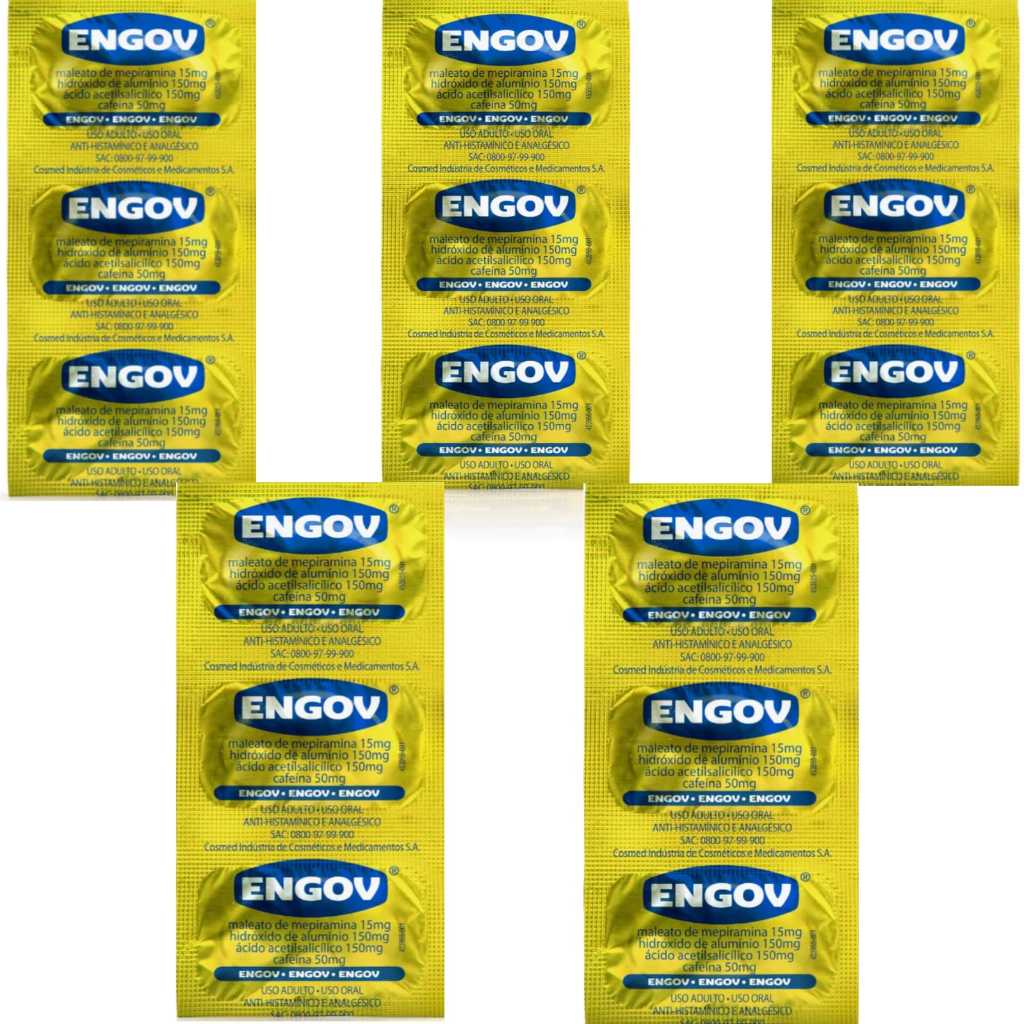 KIT 5 Engov (06 COMP. em cada CARTELA.) | Shopee Brasil