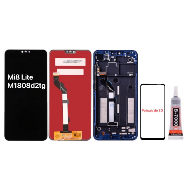 Tela Frontal Modulo Touch Display Lcd Xiaomi mi8 lite Mi 8 Lite M1808d2tg Original A Pronto ...
