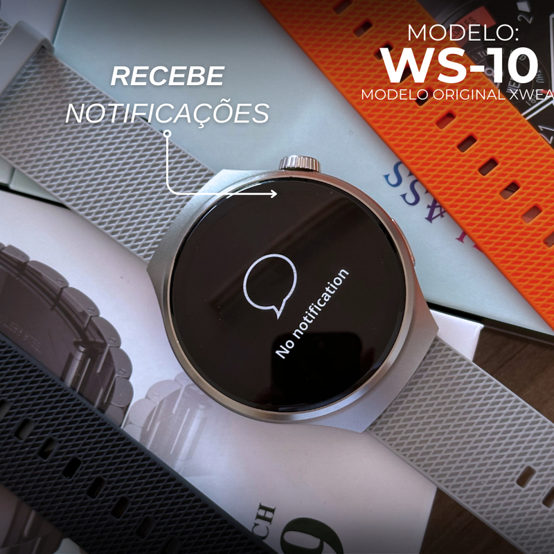 Smartwatch WS-19 - Smartwatch com Design Redondo e Tela Nível Amoled ...