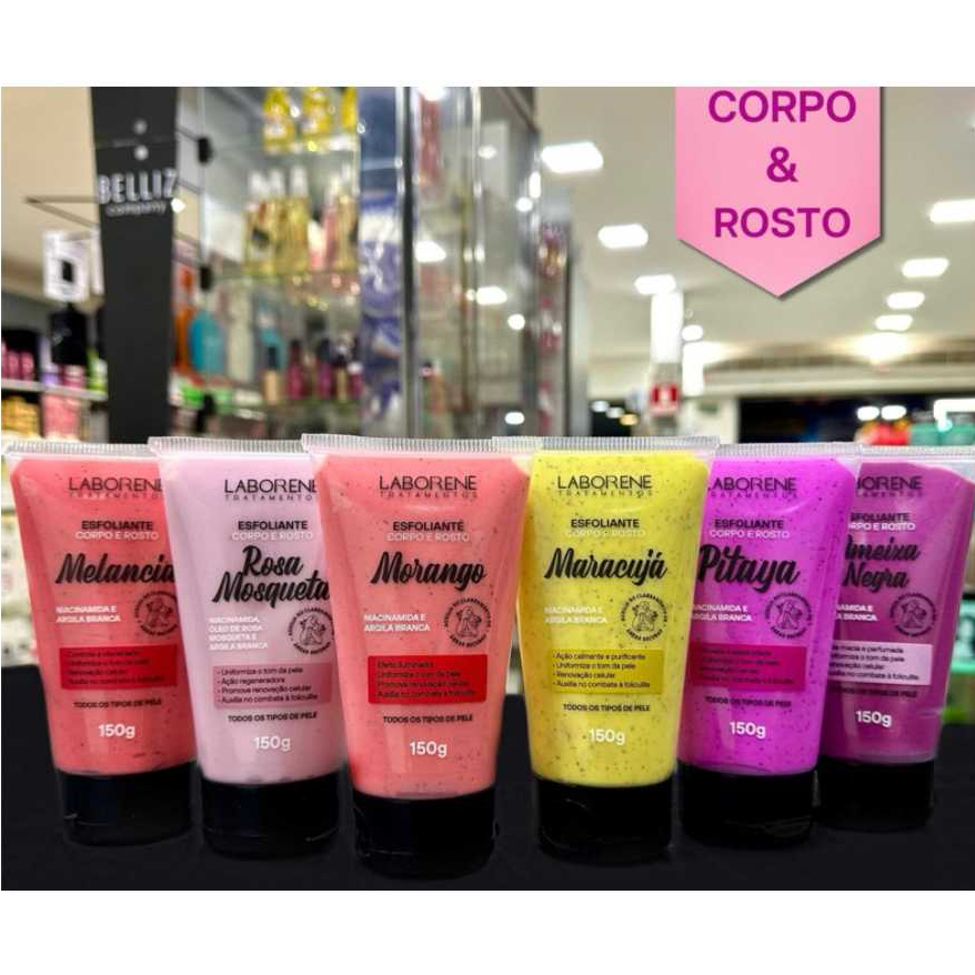 Esfoliante Corporal e Facial Cheiro de Fruta Laborene 170g - ESCOLHA O ...