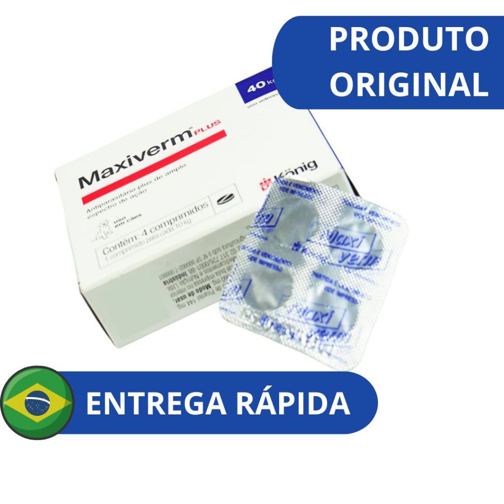 Vermifugo Cachorro Remédio de Verme Maxi Verm Plus 660 Mg | Shopee Brasil